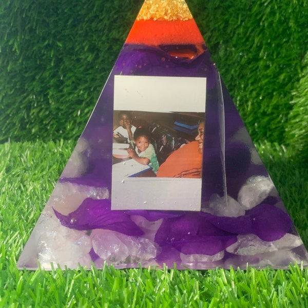 Resin Pyramid With Photo - Etsy