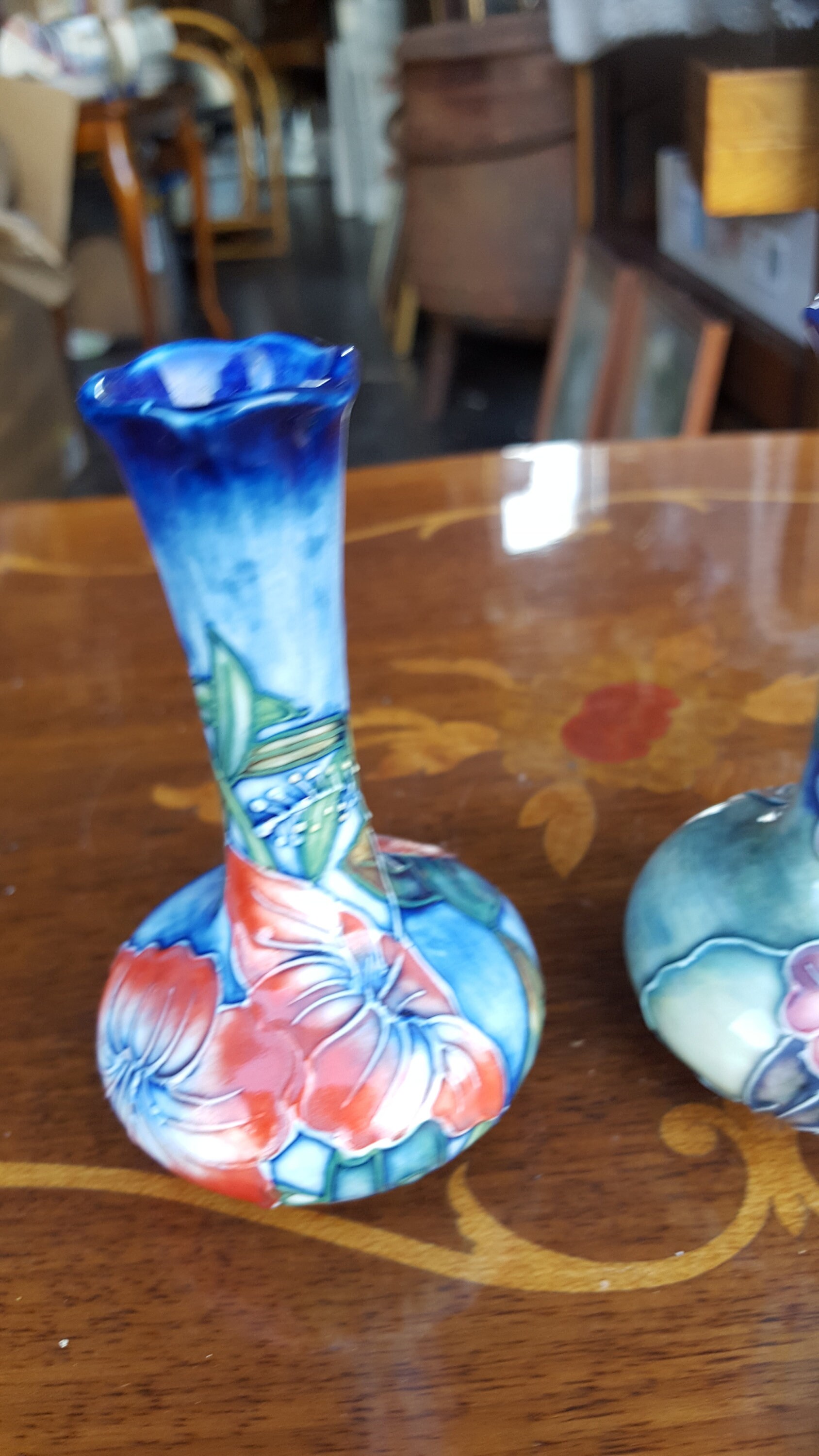Pair of Vintage Old Tupton Ware Small Bud Vases Hand Painted - Etsy