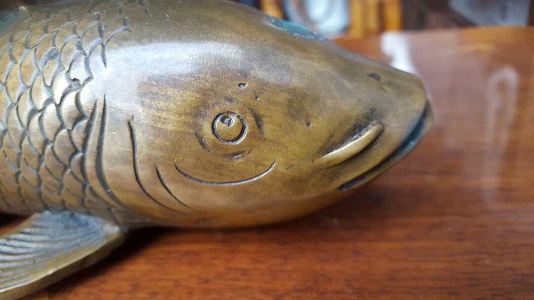 29CM Alte Bronze Ware Arapaima Fisch Statue Skulptur - Etsy.de