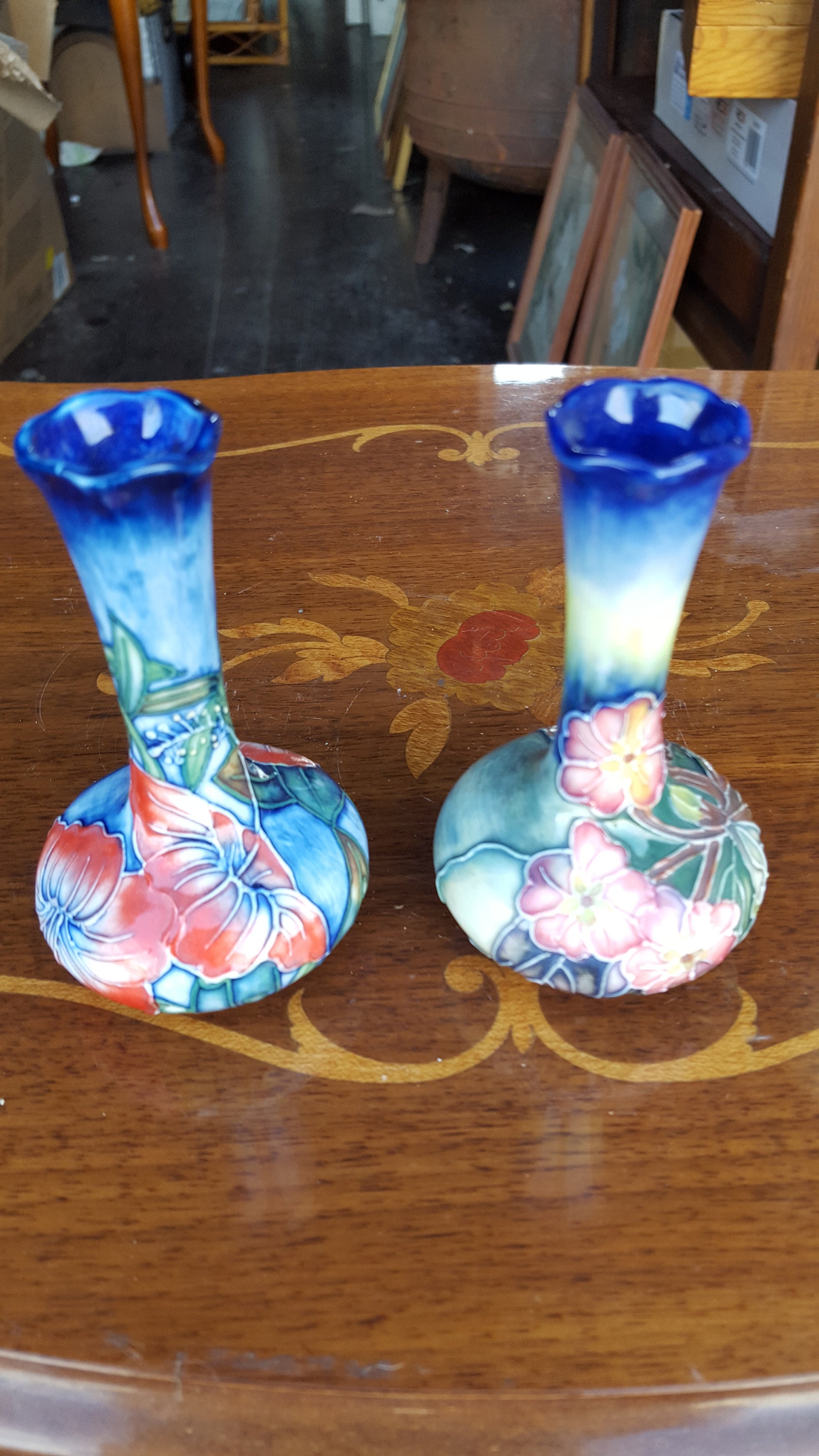 Pair of Vintage Old Tupton Ware Small Bud Vases Hand Painted - Etsy