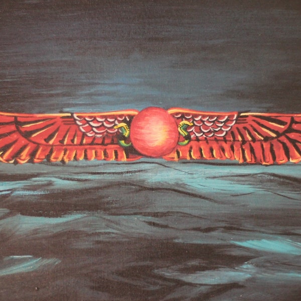 Winged Sun Disc - Etsy