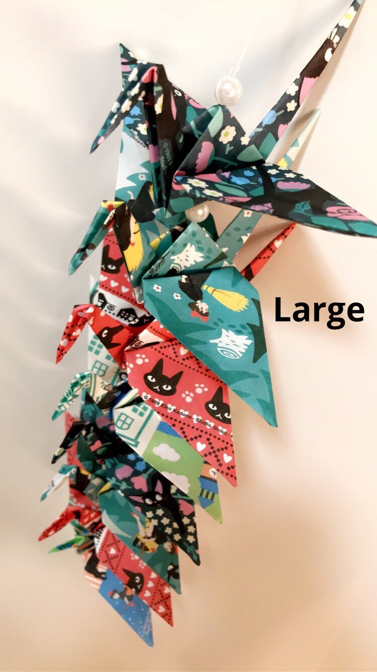 String of Origami Cranes kikis Delivery Service Studio - Etsy