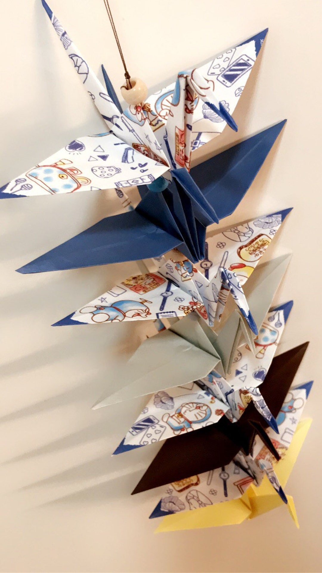 String of Origami Cranes doraemon, Japan, Japanese, Anime, Manga, Otaku ...