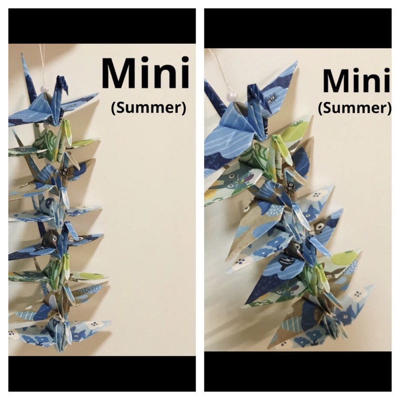 String of Origami Cranes my Neighbor Totoro Studio Ghibli - Etsy