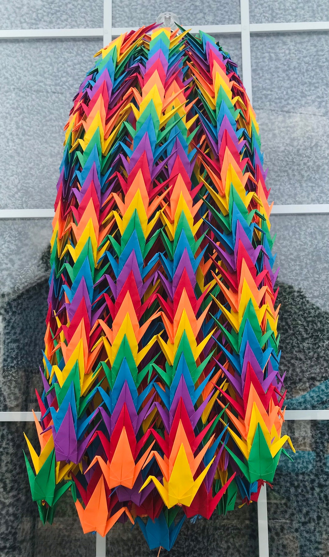 1,000 Origami Cranes rainbow, Senbazuru, Orizuru, Wedding Gift ...