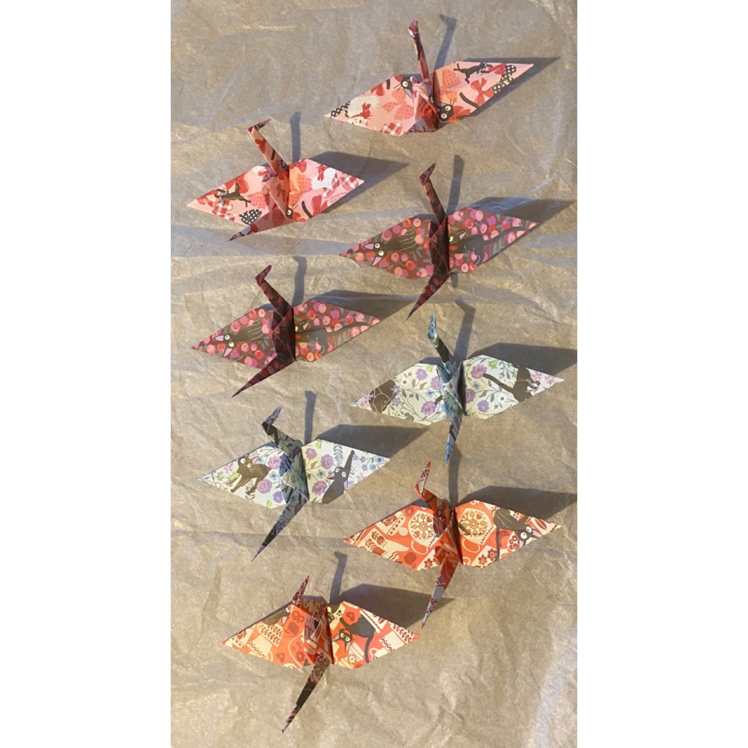 String of Origami Cranes kikis Delivery Service, Version 2, Jiji, Anime ...