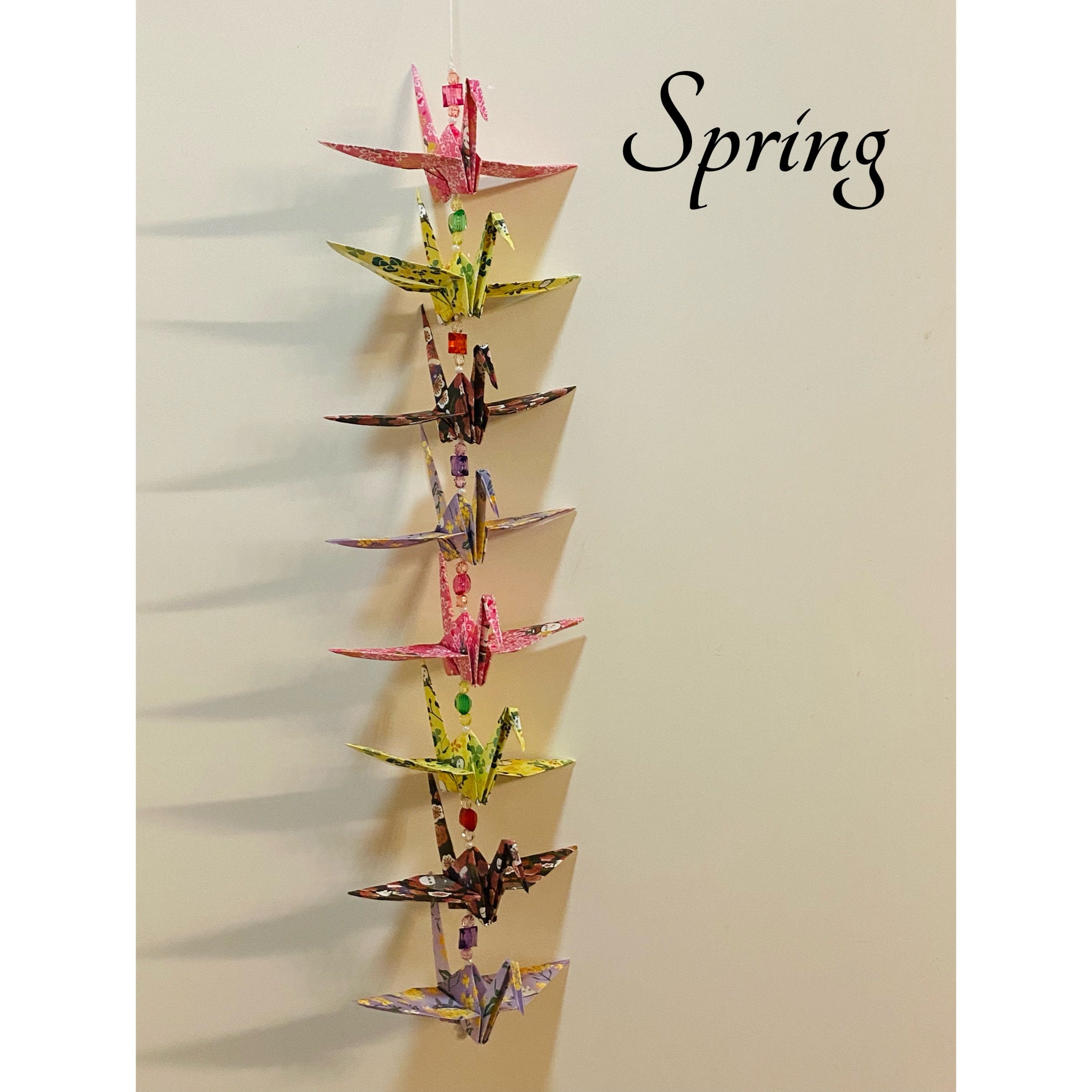 String of Origami Cranes New My Neighbor Totoro four - Etsy