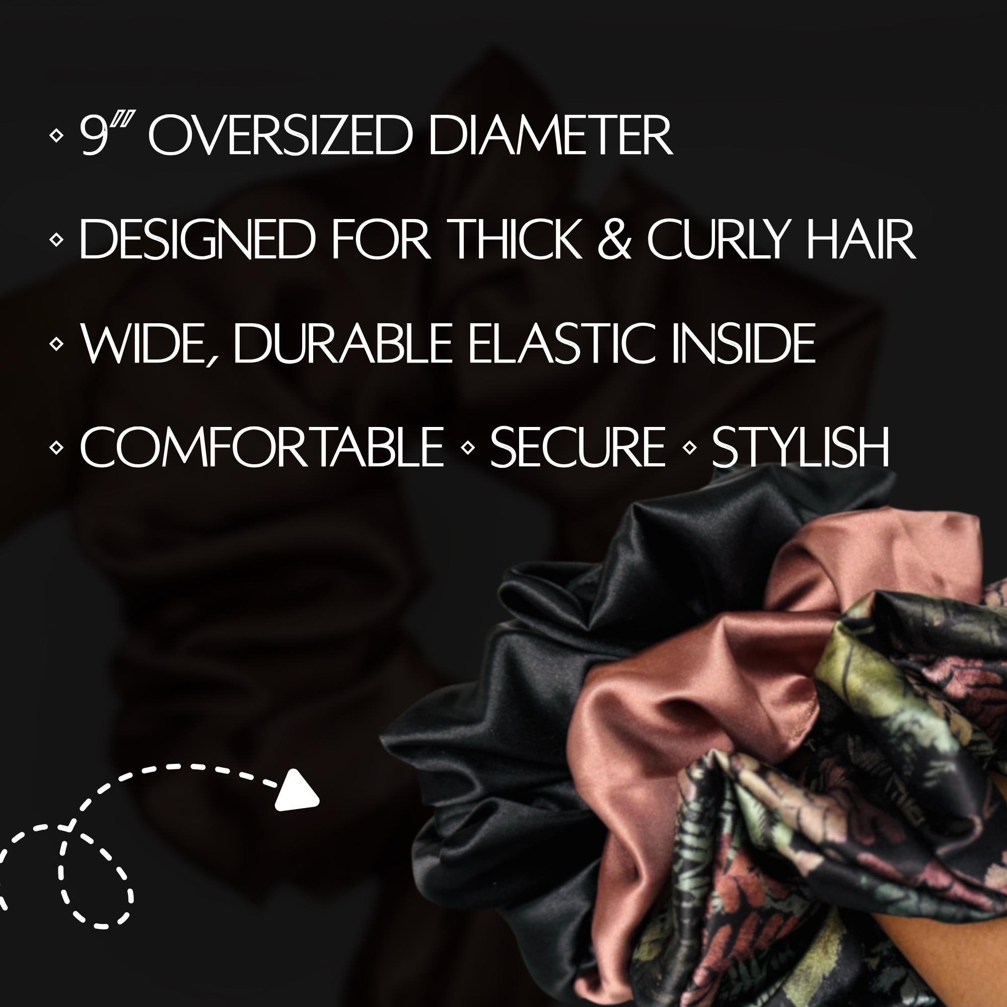 Oversized Ankara Scrunchie, Jumbo African Print Elastic Hair Tie, Afro ...