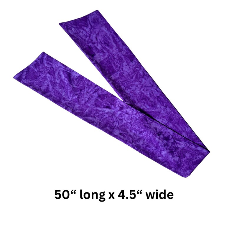 Extra Long Wire Wrapped Batik Headband, Batik Purple Wired Head Wrap ...