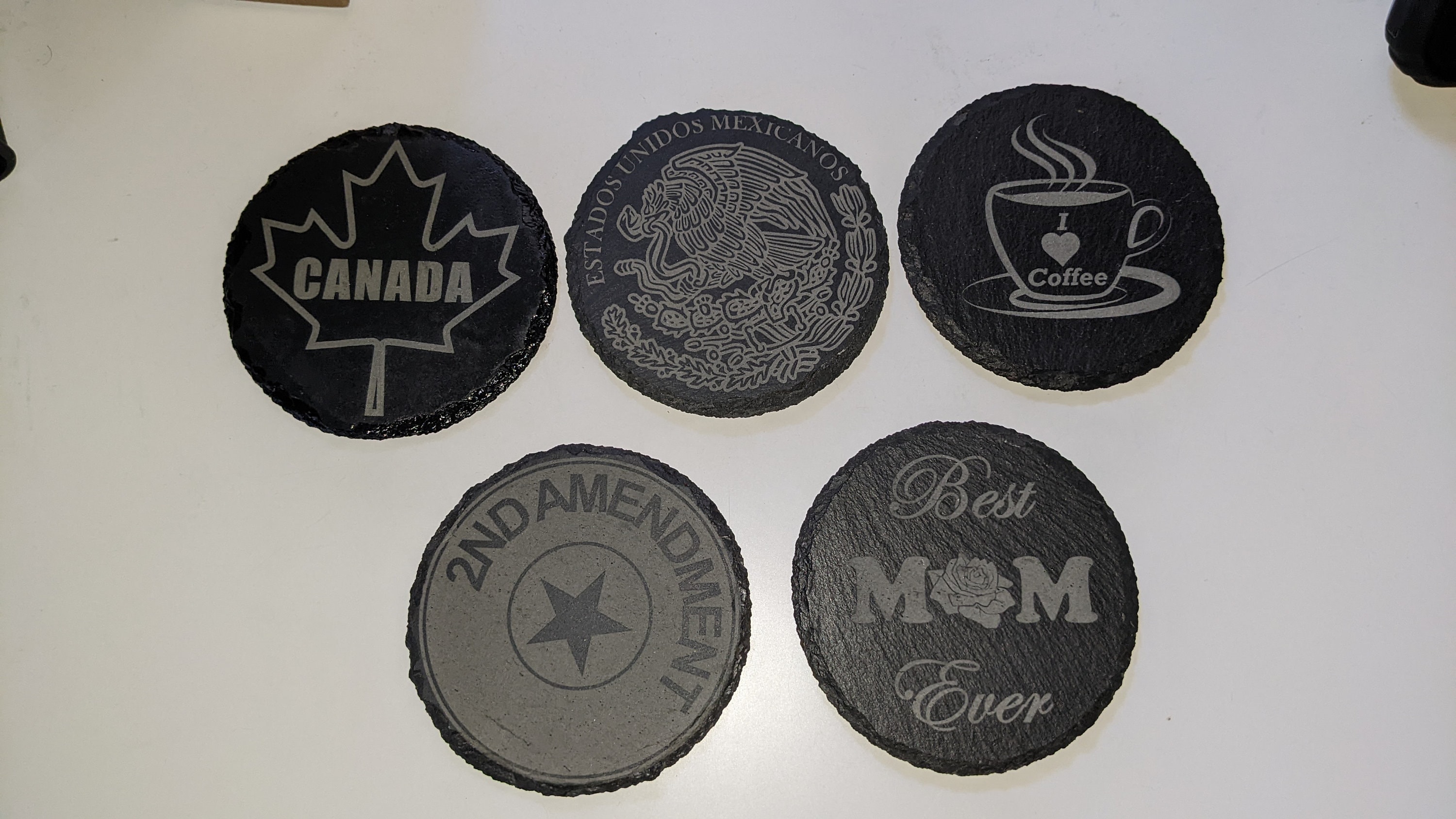 Custom Engraved Stone Coasters - Etsy