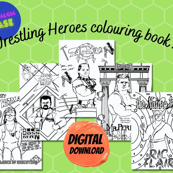 Wwe Coloring Pages - Etsy