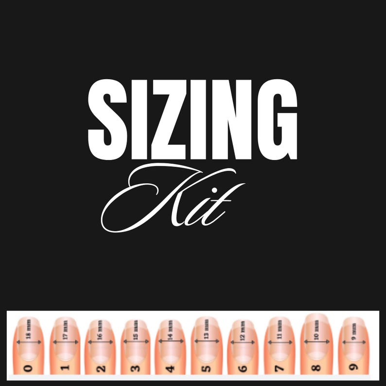 Nail Sizing Kit: 10 Numbered Nails - Etsy