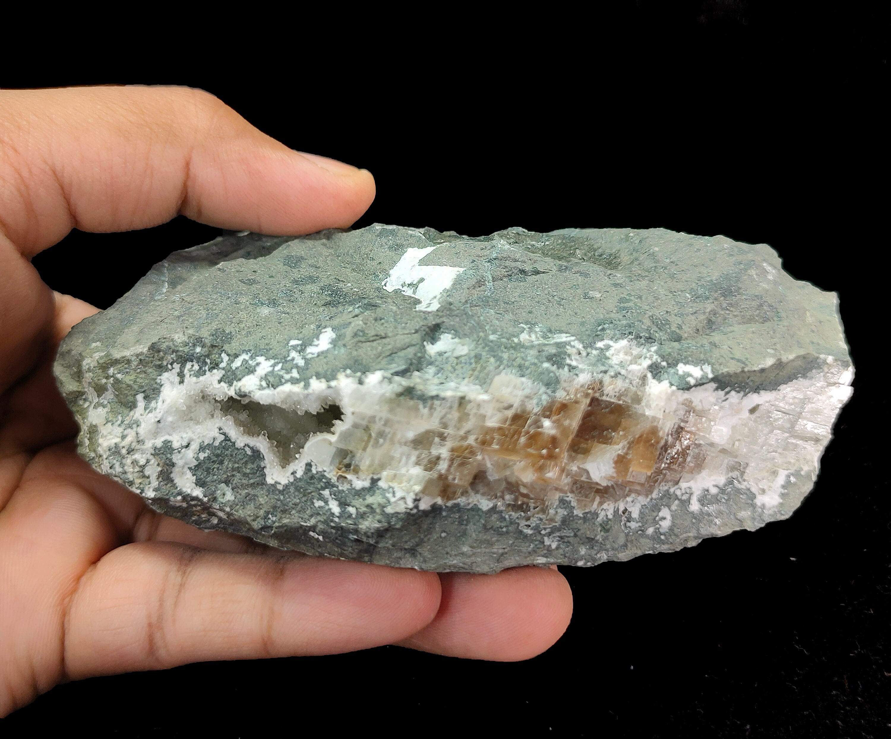 Natural Okenite, Calcite, Gyrolite in Geode Mineral Specimen E112 - Etsy