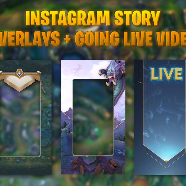 Animated League of Legends Overlay - Etsy