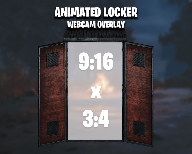 ANIMATED - Dead by Daylight Locker Webcam Overlay - 9|16 + 3|4 ...