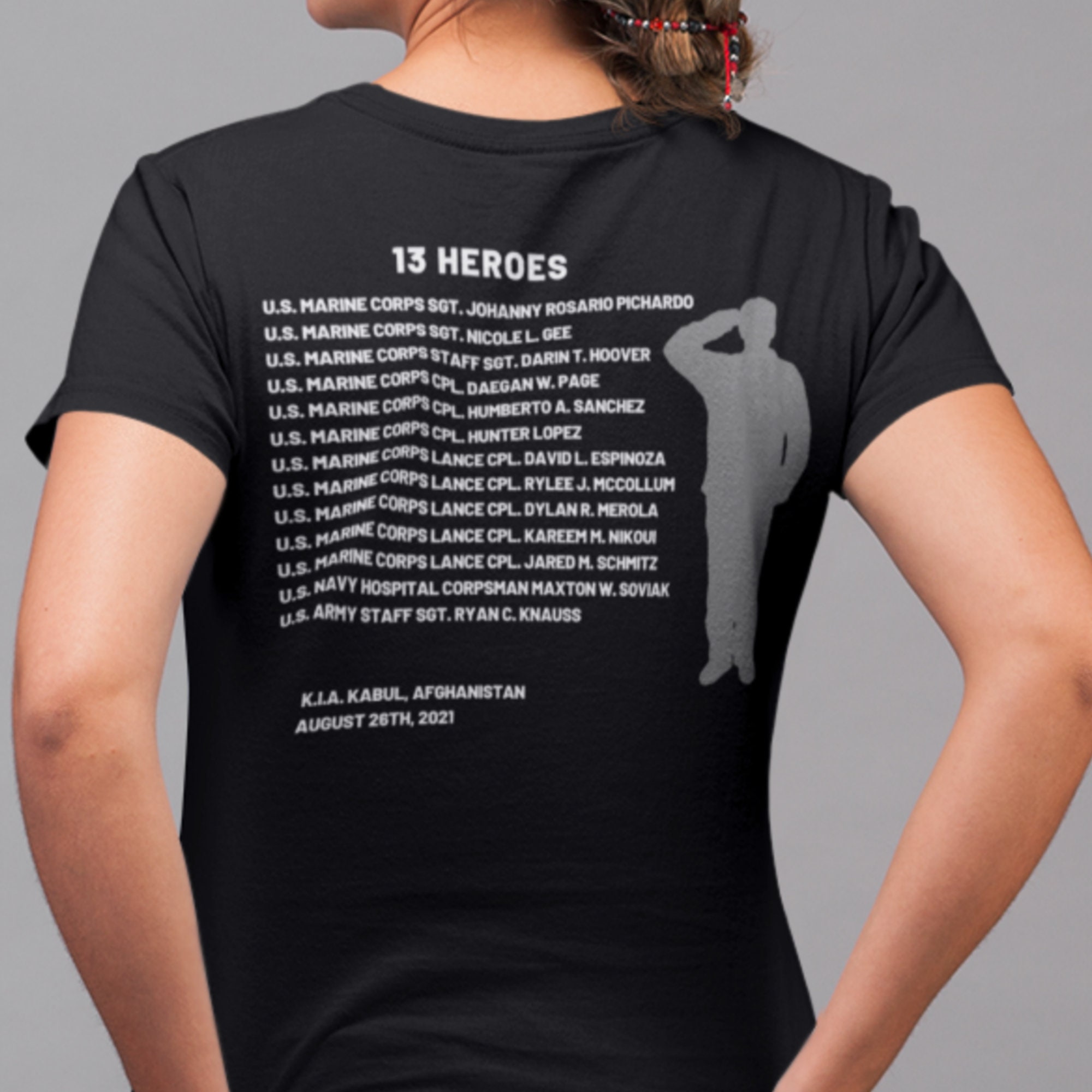 13 Fallen Soldiers Shirt, Marine Memorial Shirt, 13 Service Members ...