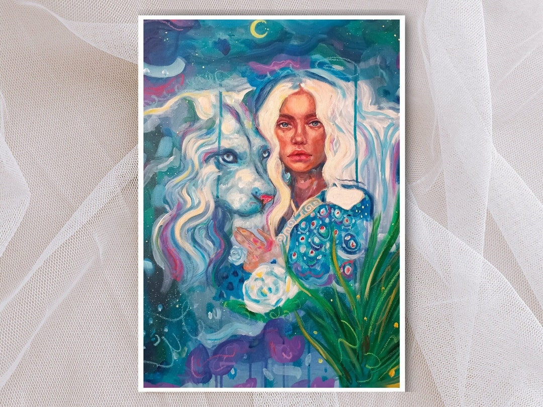 Spirit Animal Lion Print Shamanic Power Animals, Spirit Animal Art, Art ...