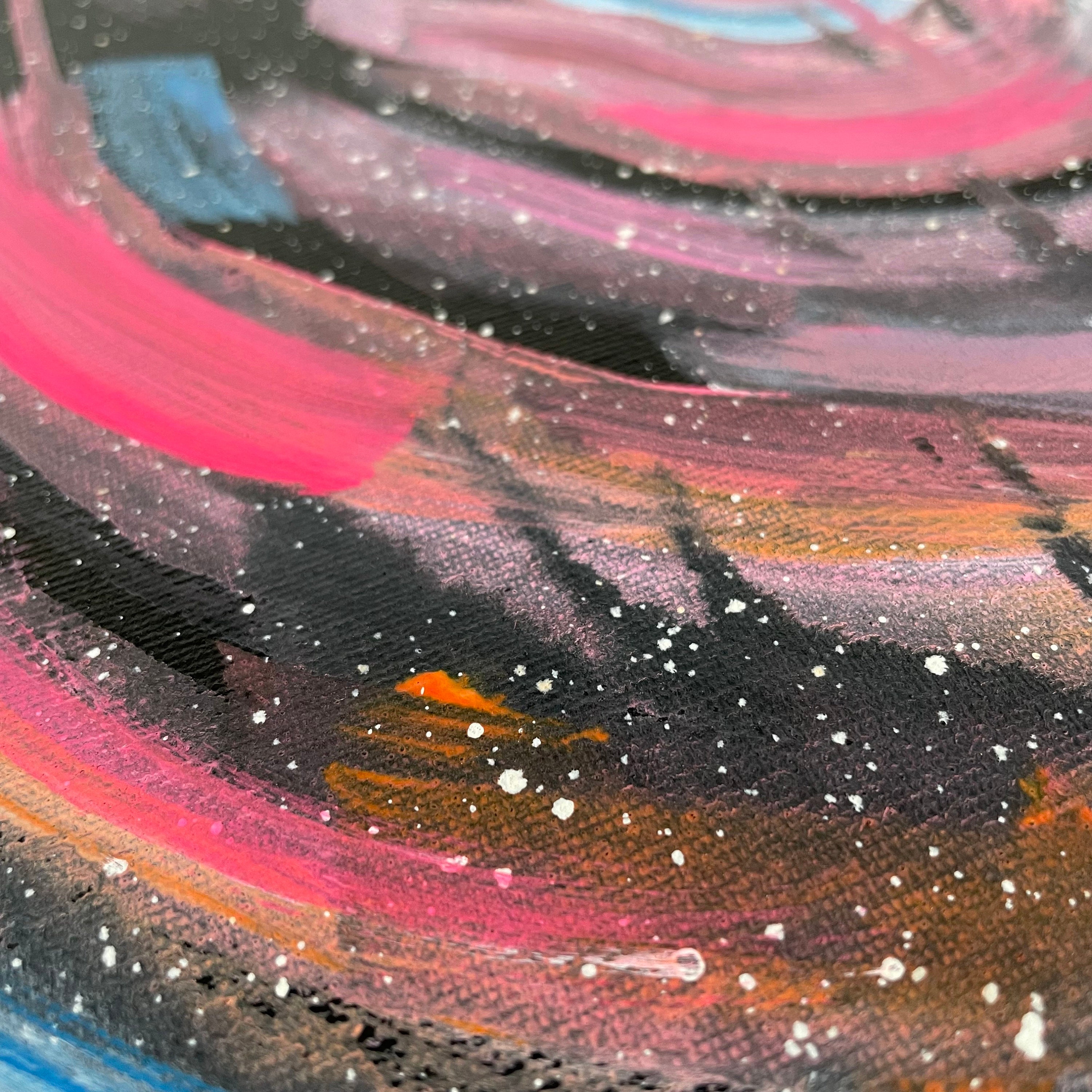 Neon Acrylic Painting on Canvas 30x40 Abstract Canvas Pictures, Acrylic Paintings Hand-painted ...