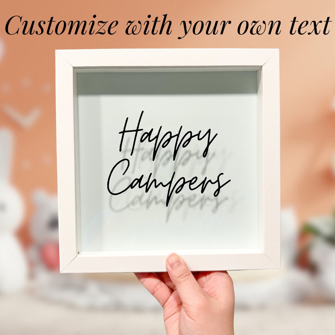 Custom Shadow Box Frame, Personalized Display Case, Anniversary Long ...