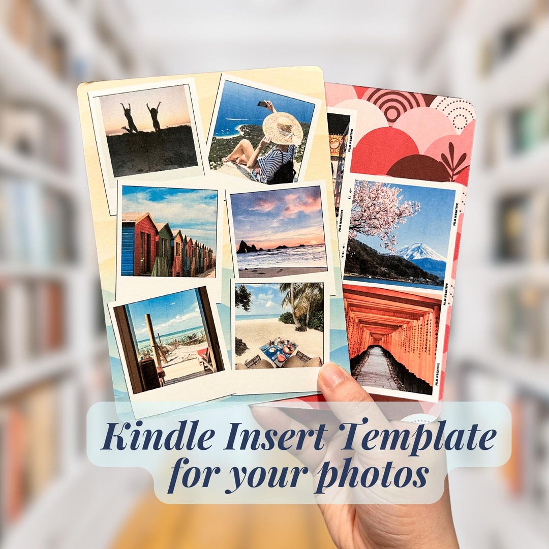 Printable Kindle Insert Template for Your Own Photos Personalized ...