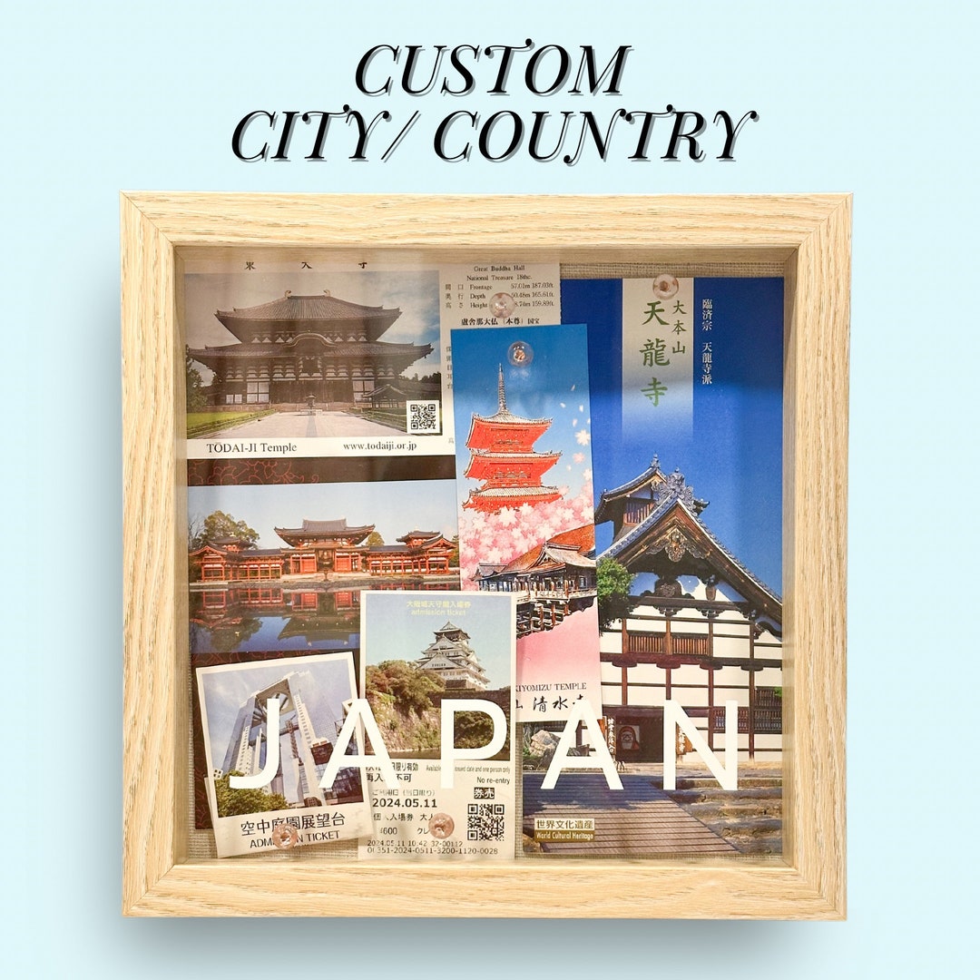 Personalized Travel Souvenir Memory Box Travel Keepsake Box Travel ...