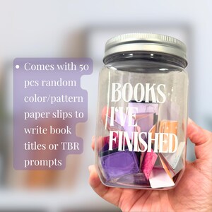TBR Jar for Book Lovers to Be Read Jar for Mini Books Bookshelf Decor ...