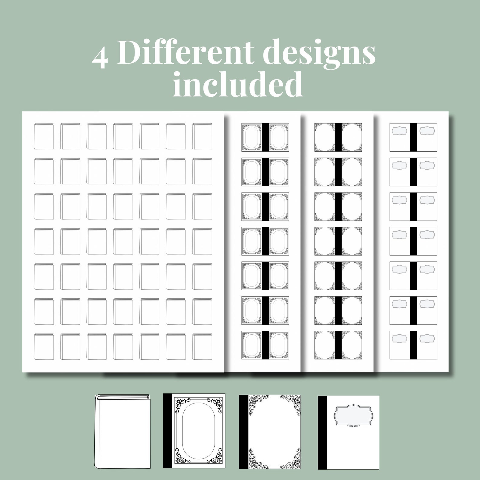 Printable Mini Books Template for TBR Jar, to Be Read Books, Book Club ...