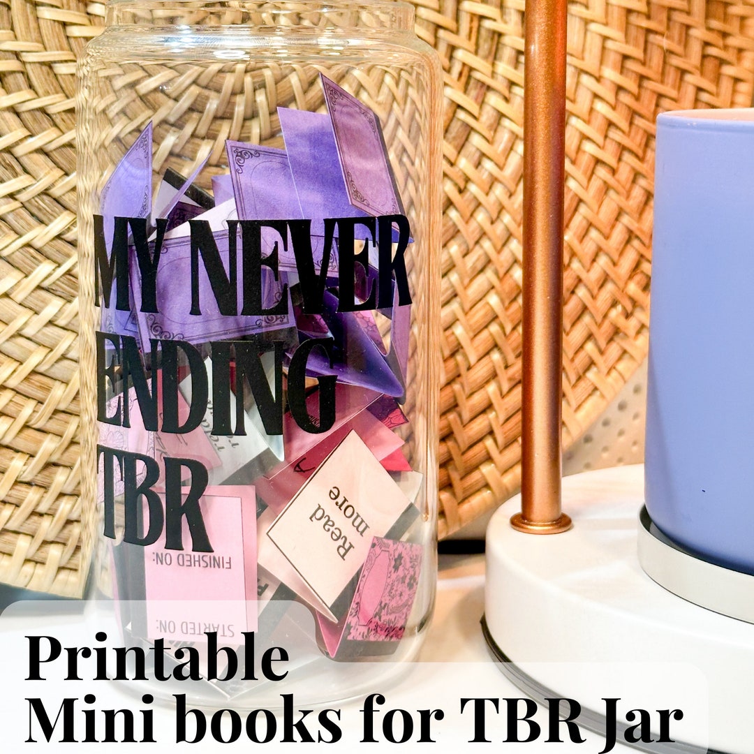Mini Books Printable Template for TBR Jar, Book Club Gifts, TBR List ...