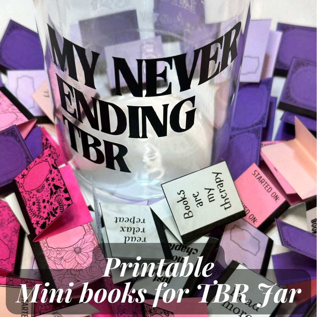 Book Club Next Read Printable Mini Books Template, TBR List Reading ...
