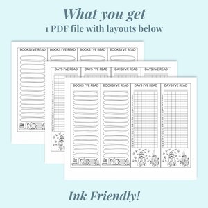 Printable Bookmark Reading Log Reading Tracker Book Tracker Monthly ...