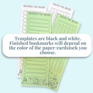 Printable Bookmark Reading Log Reading Tracker Book Tracker Monthly ...