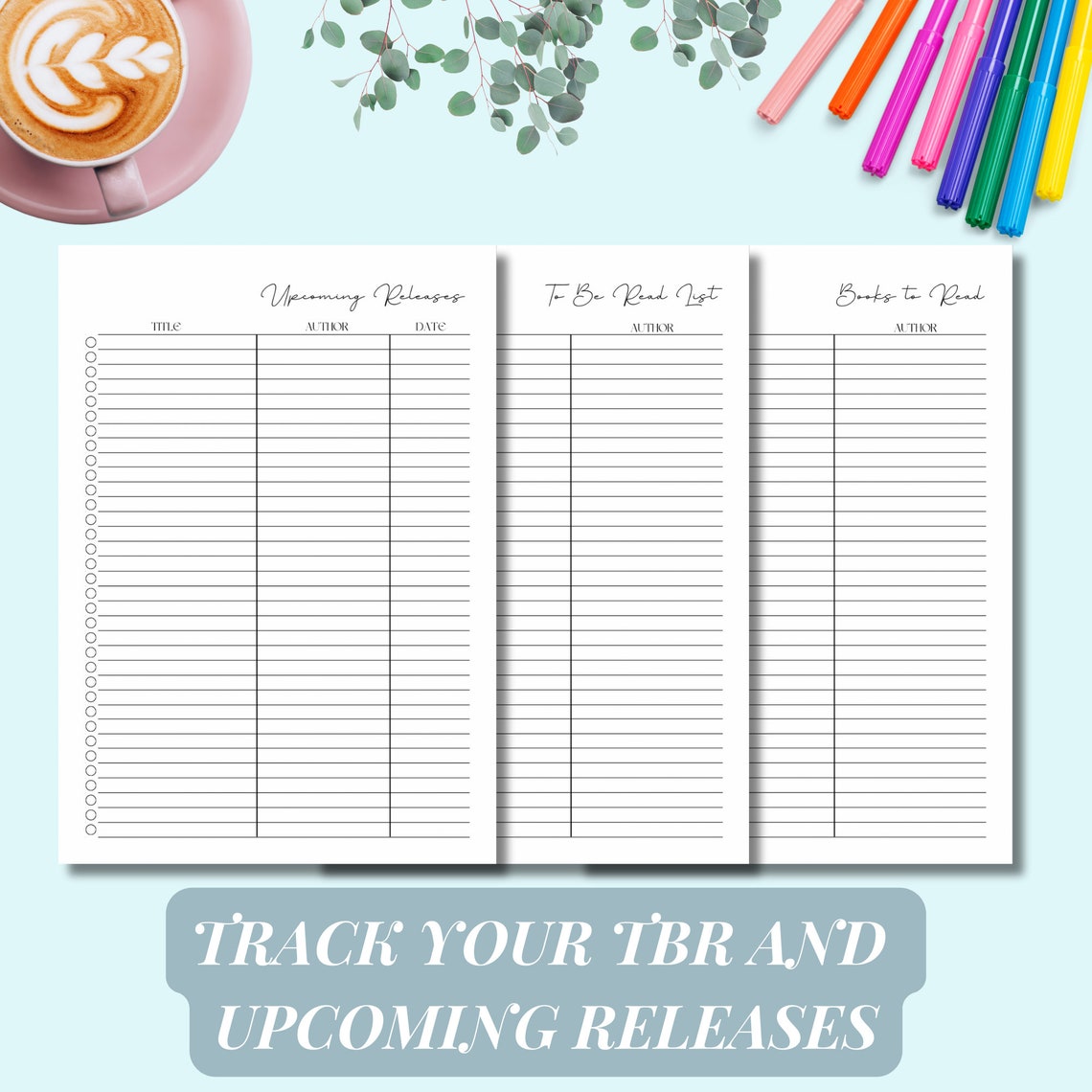 Printable Book Club Starter Kit, Printable Reading Journal for Book Cub ...