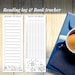 Printable Bookmark Reading Log Reading Tracker Book Tracker Monthly ...