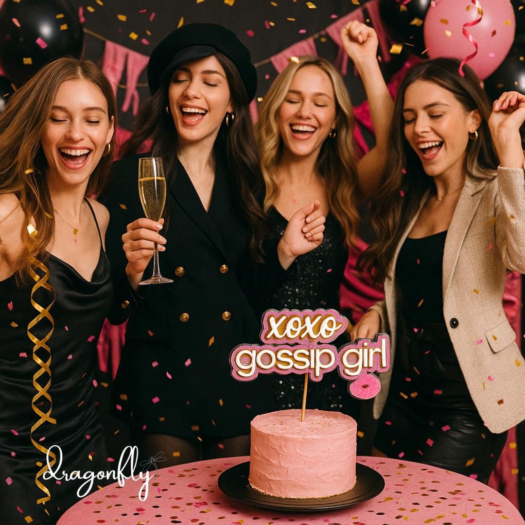 Template SVG File - Cake Topper - GOSSIP GIRL - Etsy