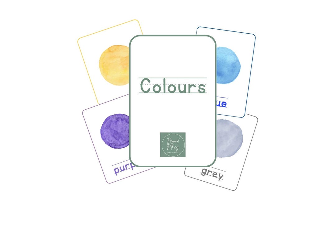 Colour Flashcards, Colour Cards, Nature Flashcards, Homeschool Cards ...