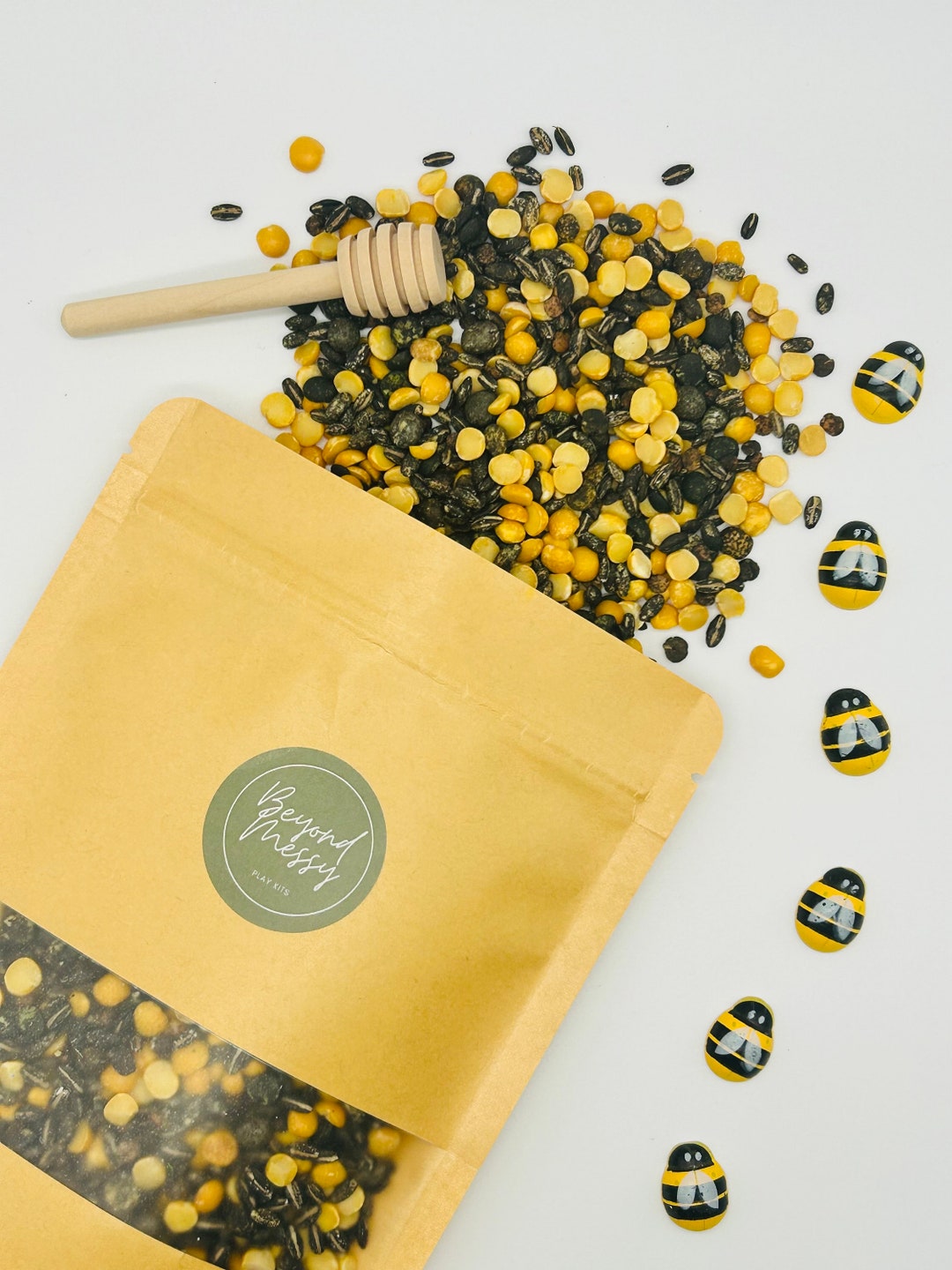 Bee Crumble Sensory Play Base Bumble Bee Themed Sensory Play Crumble ...