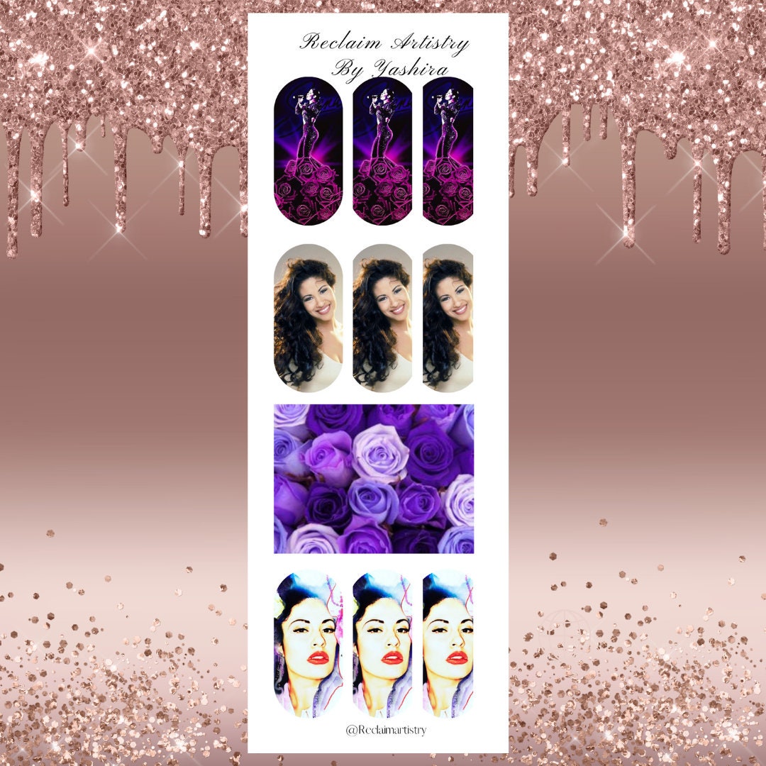 Selena Nail Art Nail Water Decals Nail Art Nail Stickers Nails - Etsy
