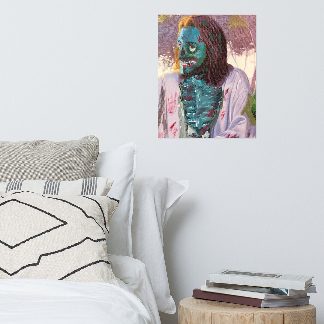 Zombie Jesus Altered Thrift Store Poster Detail Halloween or Easter - Etsy