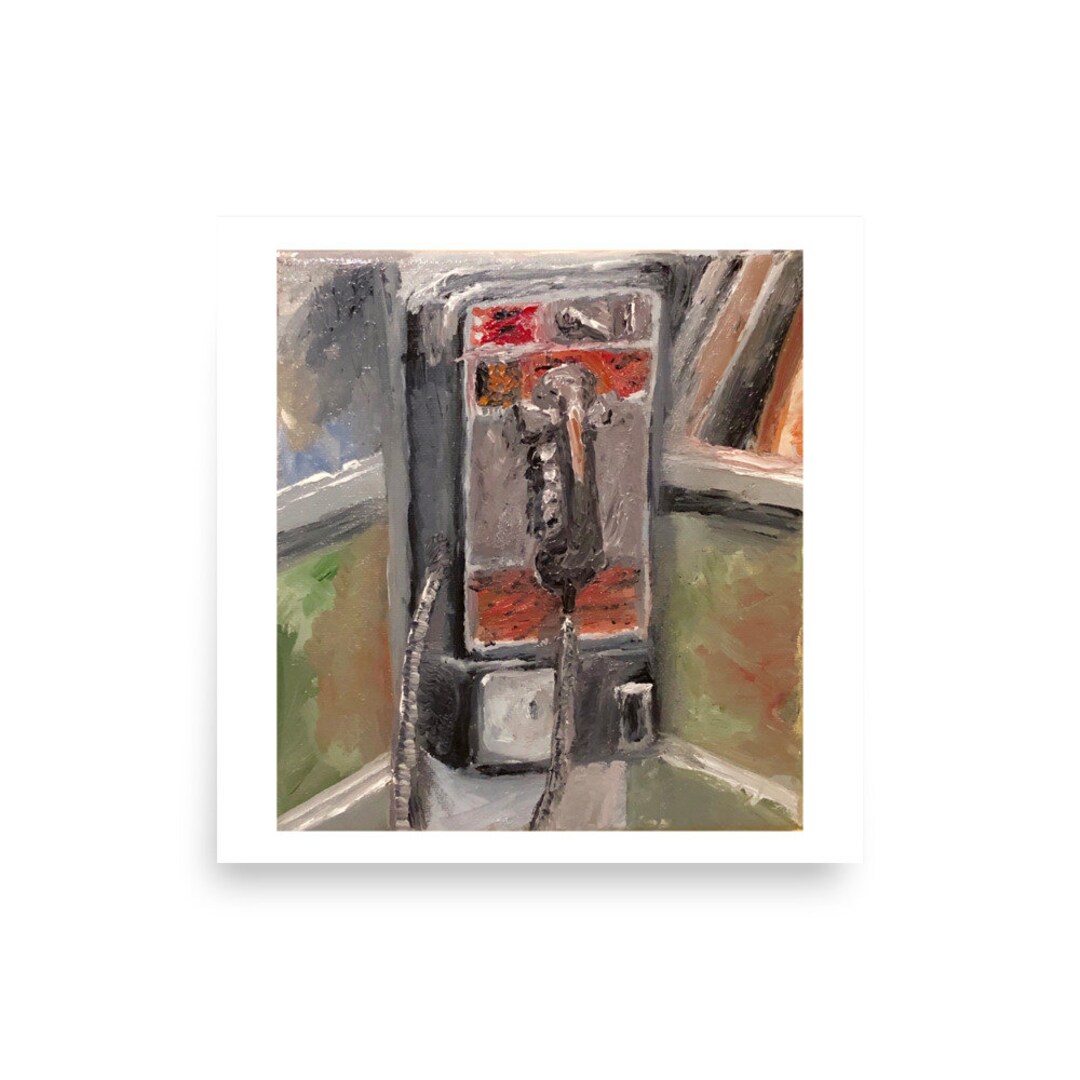 Mojave Desert Payphone Matte Print - Etsy