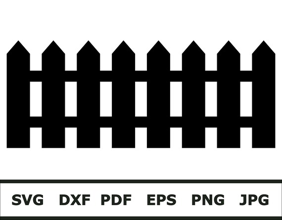 Silhouette Cut File Instant Download svg dxf Cricut Picket Fence ...