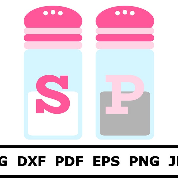 Salt and Pepper Shakers Clipart - Etsy