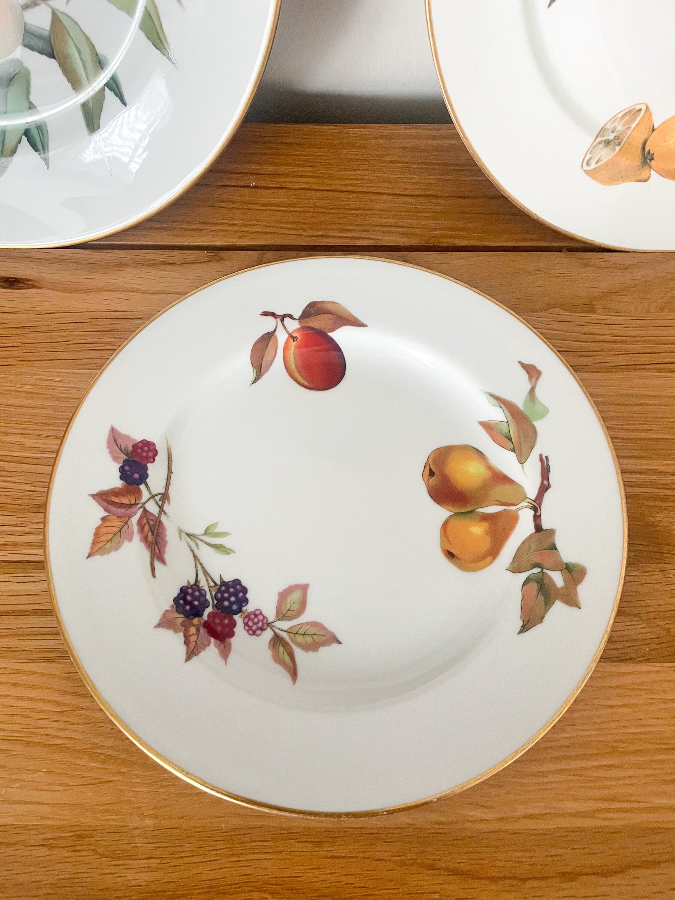 Royal Worcester Evesham Design Plates, Royal Worcester Evesham Oven to ...