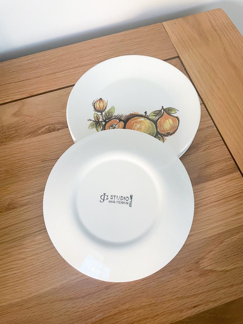 Vintage 1970s J&G Meakin Studio Eden Pattern Side Plates, Vintage Retro ...