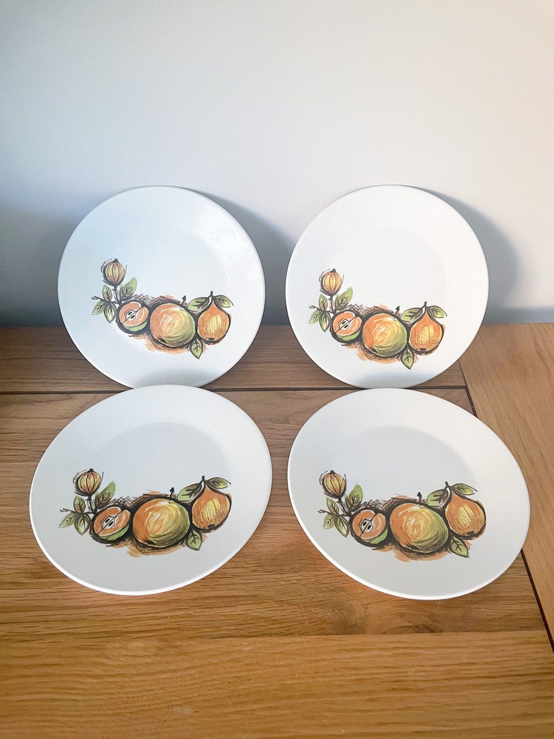 Vintage 1970s J&G Meakin Studio Eden Pattern Side Plates, Vintage Retro ...