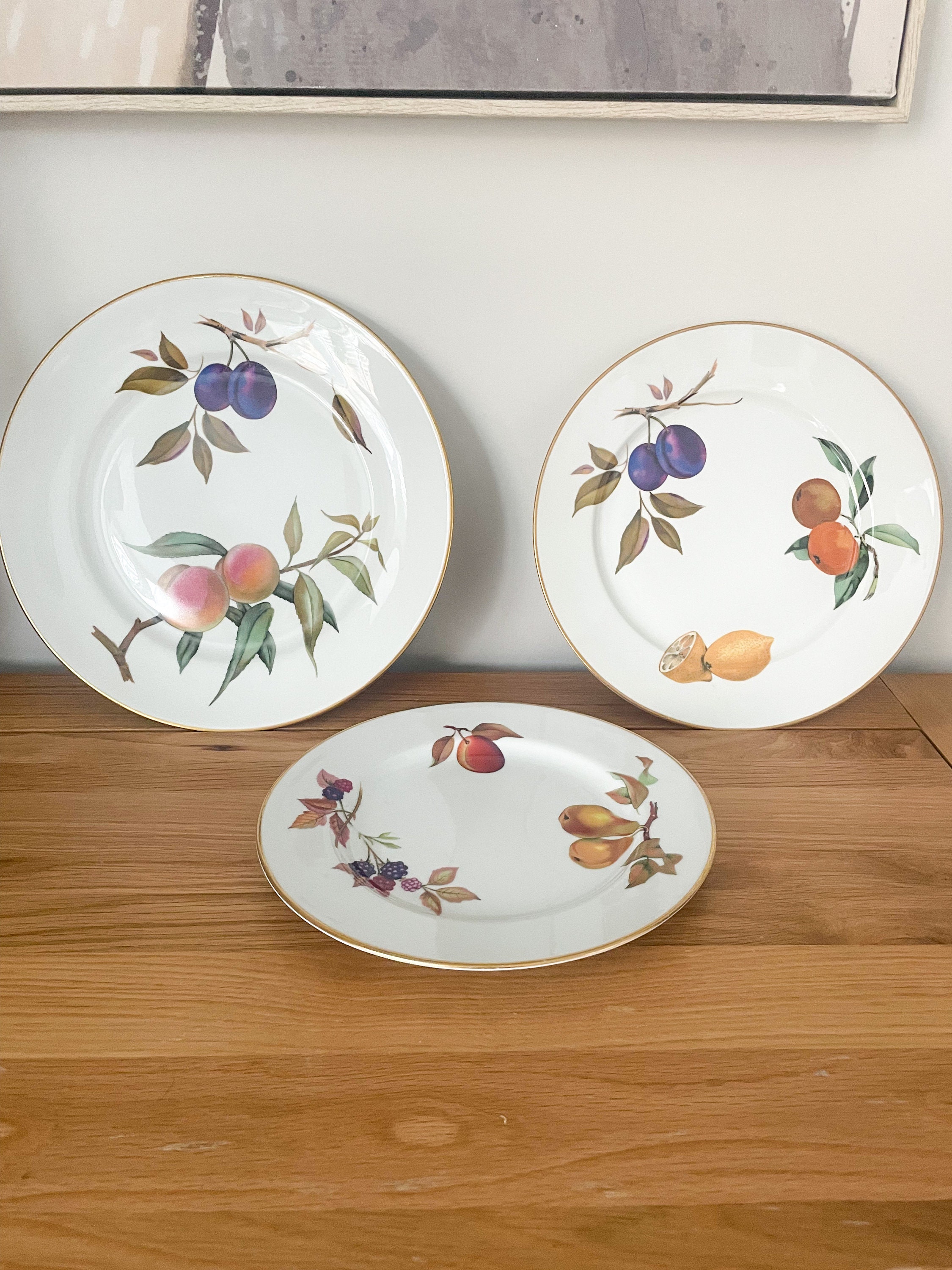 Royal Worcester Evesham Design Plates, Royal Worcester Evesham Oven to ...
