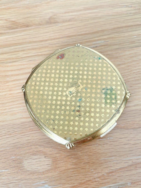 1960s Stratton Powder Compact, Vintage 1960s Floral G… - Gem
