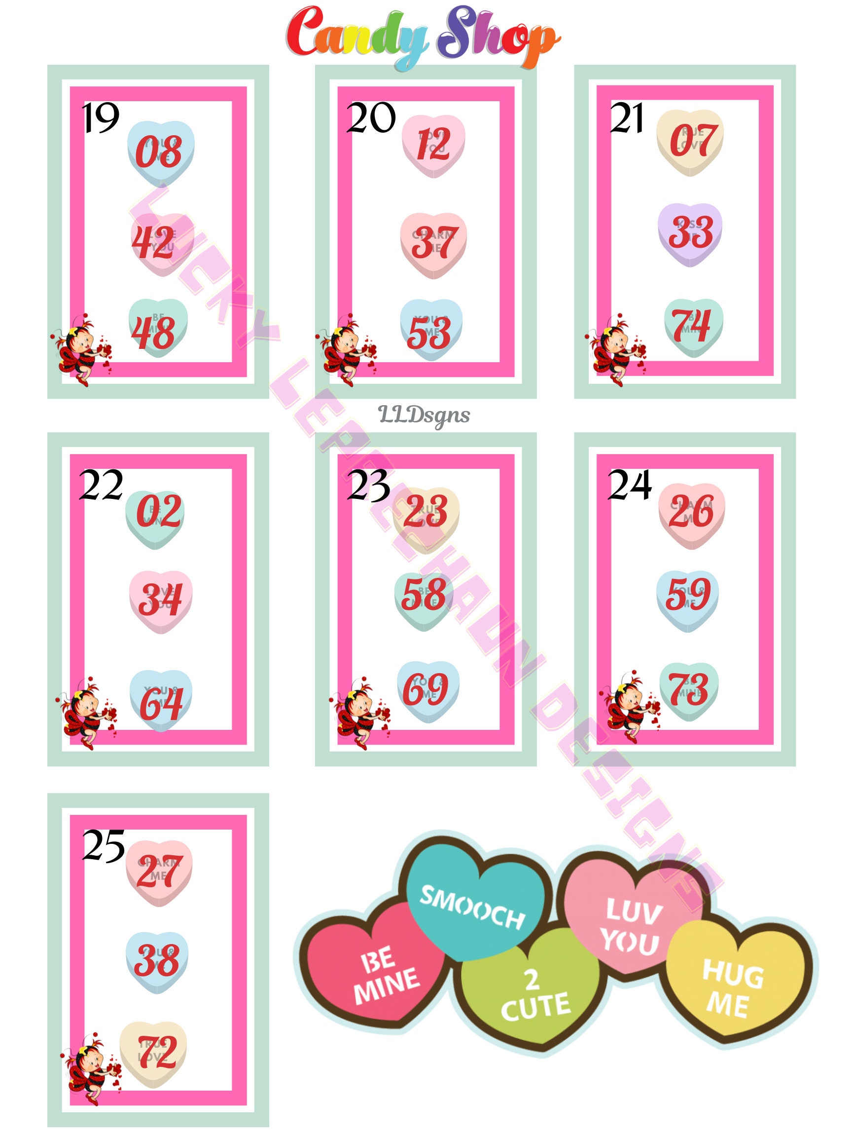 Candy Hearts Holds - Etsy