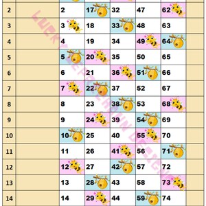 5 Bingo Boards for 5 Bucks - Etsy