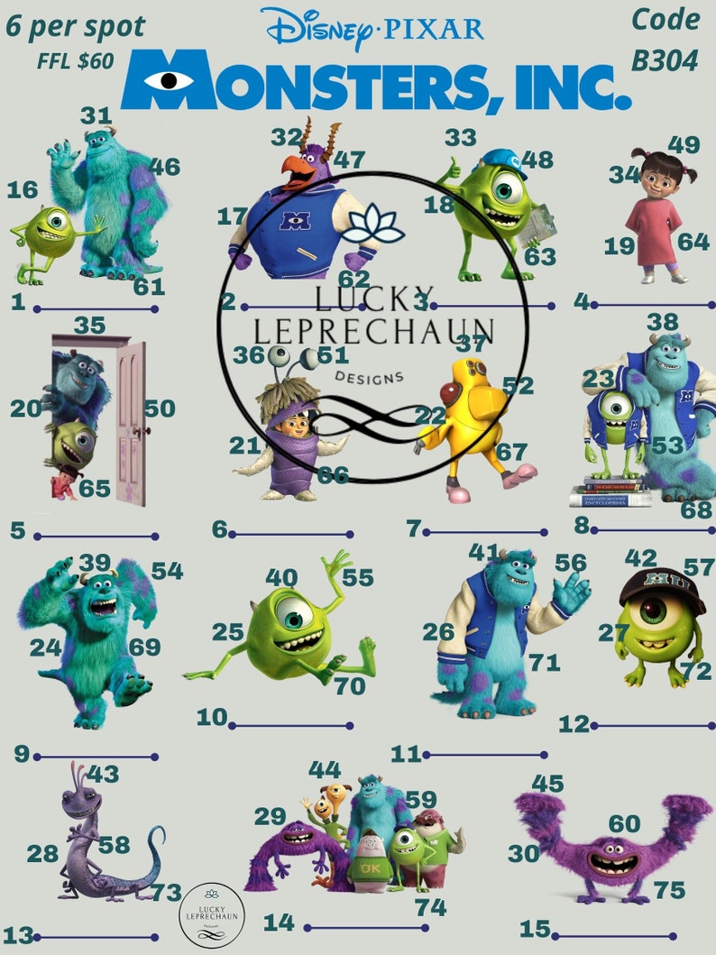 Monsters Bingo - Etsy