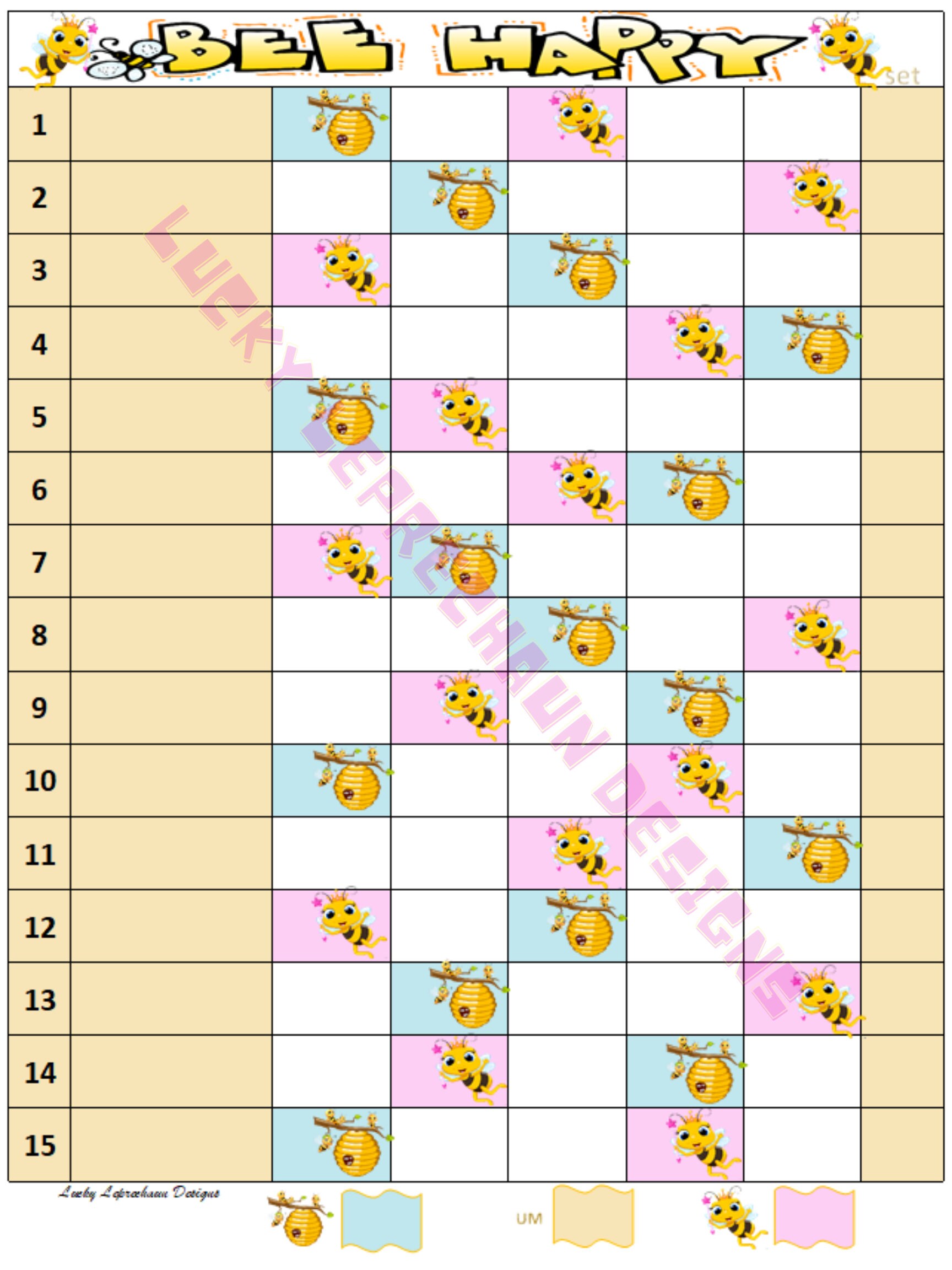 BEE HAPPY Bingo (straight, Mixed & Blank 75 Boards) - Etsy